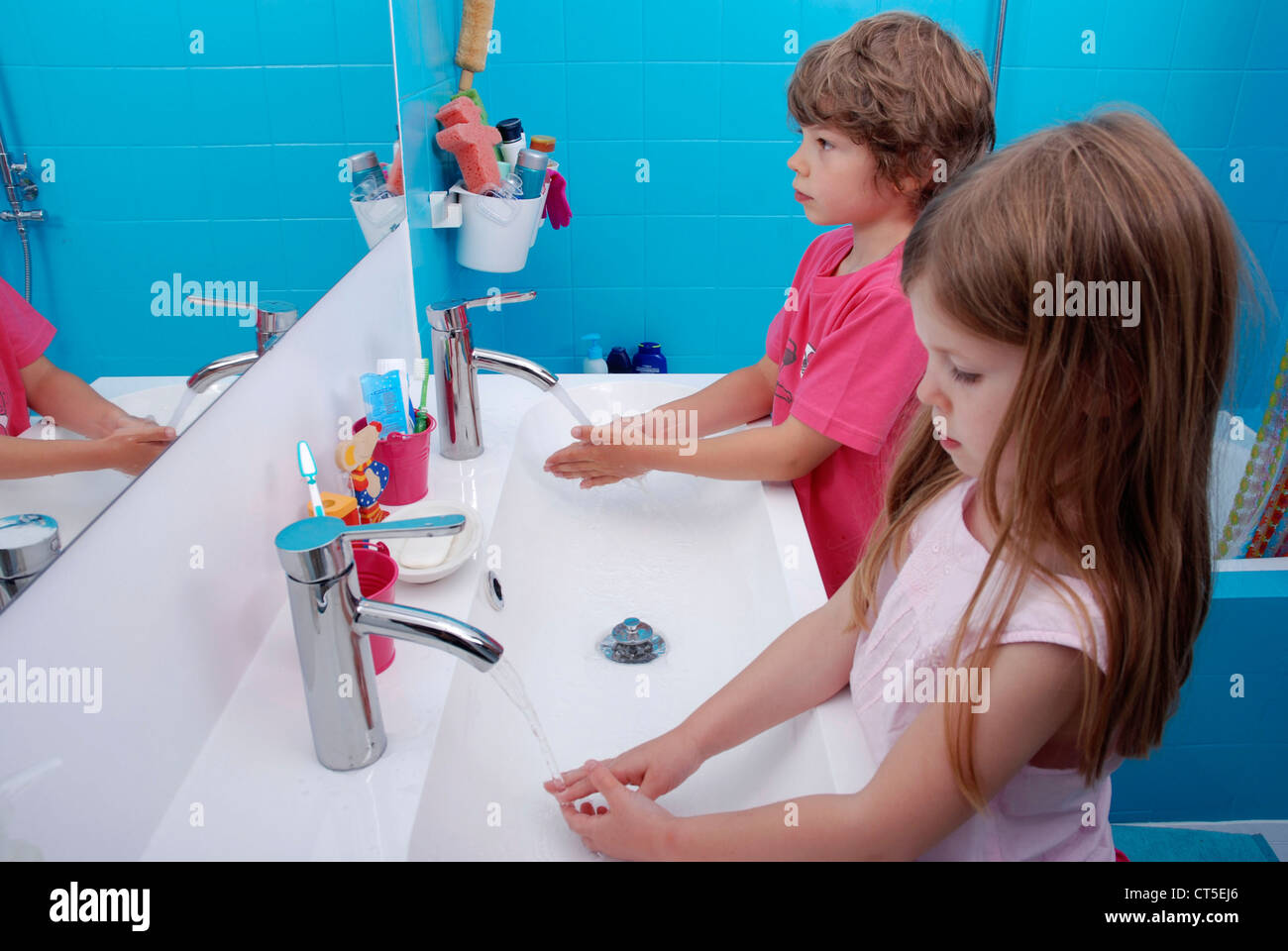 HAND WASHING, CHILD Stock Photo - Alamy