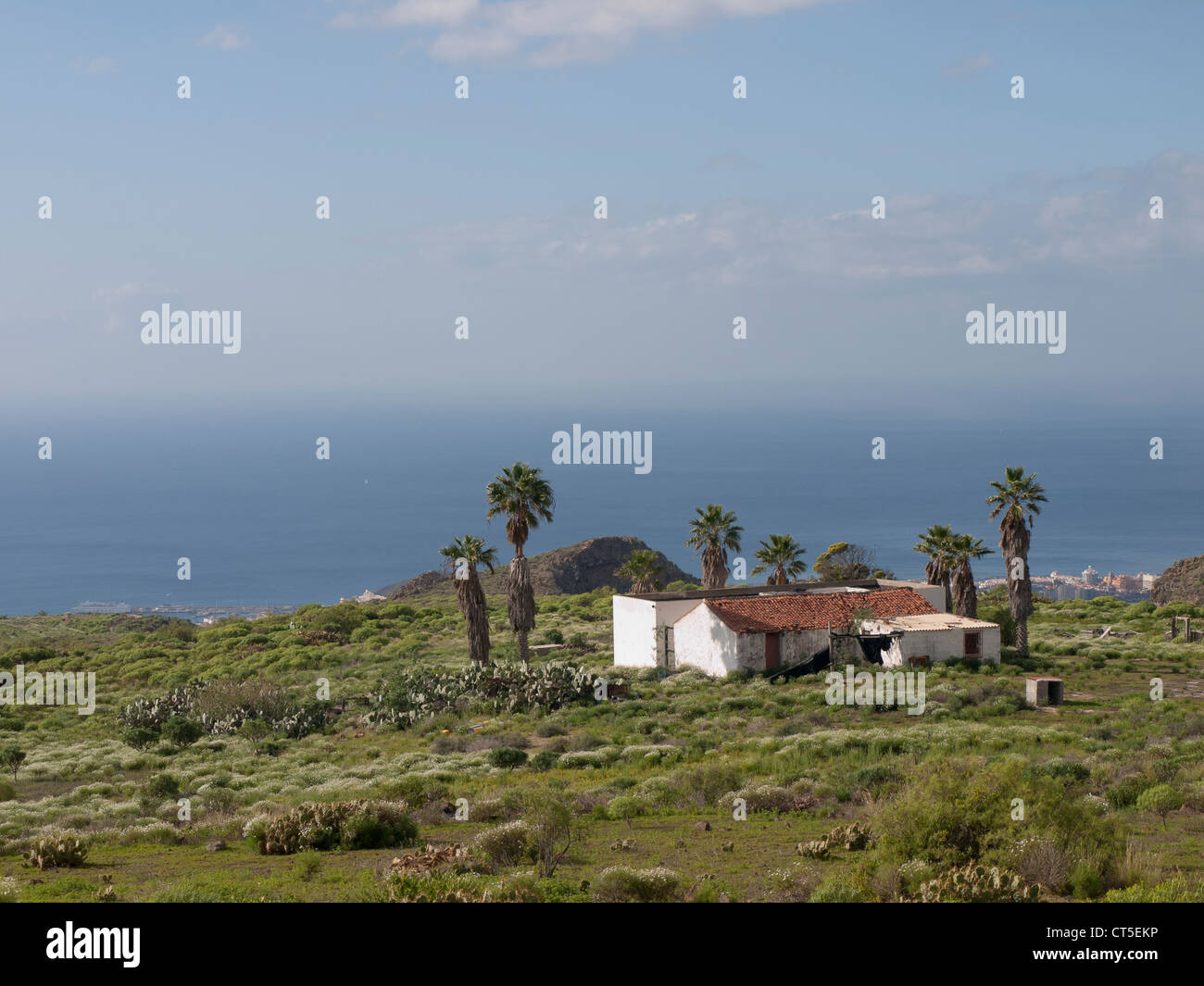 Typical old canary farm in southern Tenerife Spain near Playa de Las ...