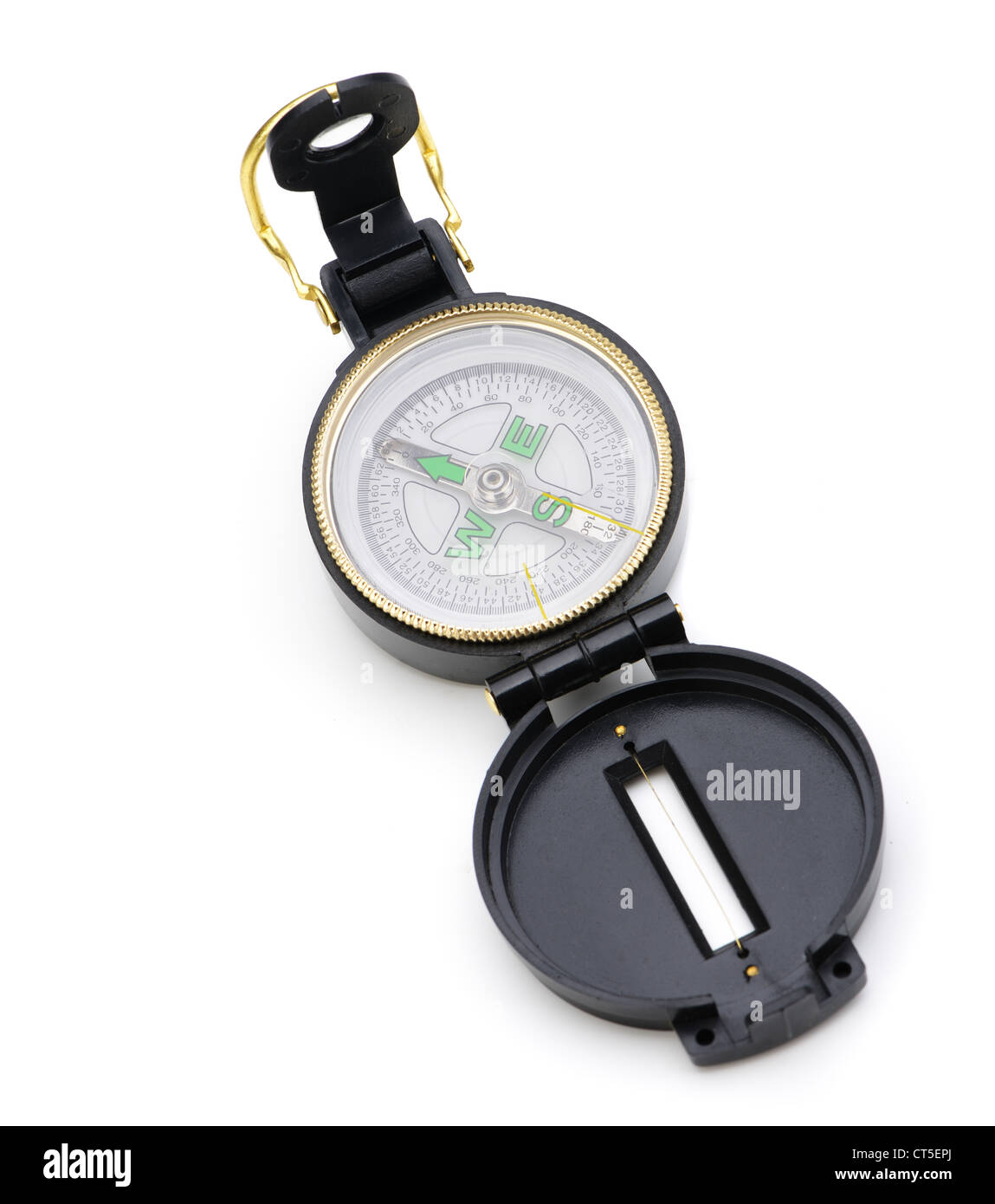 compass. Isolated on white background.Instrument that indicates ...