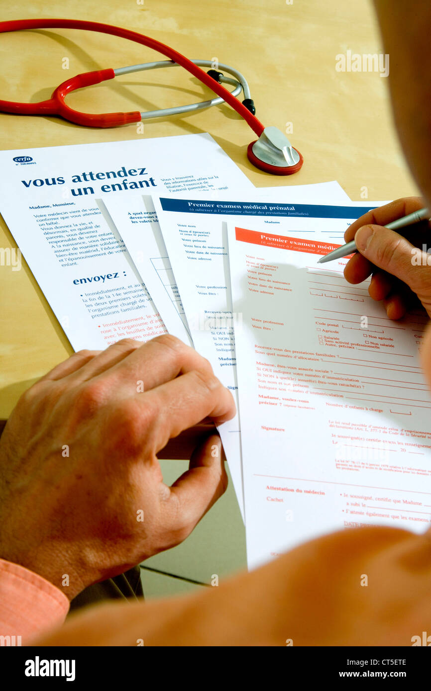 DECLARATION OF PREGNANCY Stock Photo - Alamy