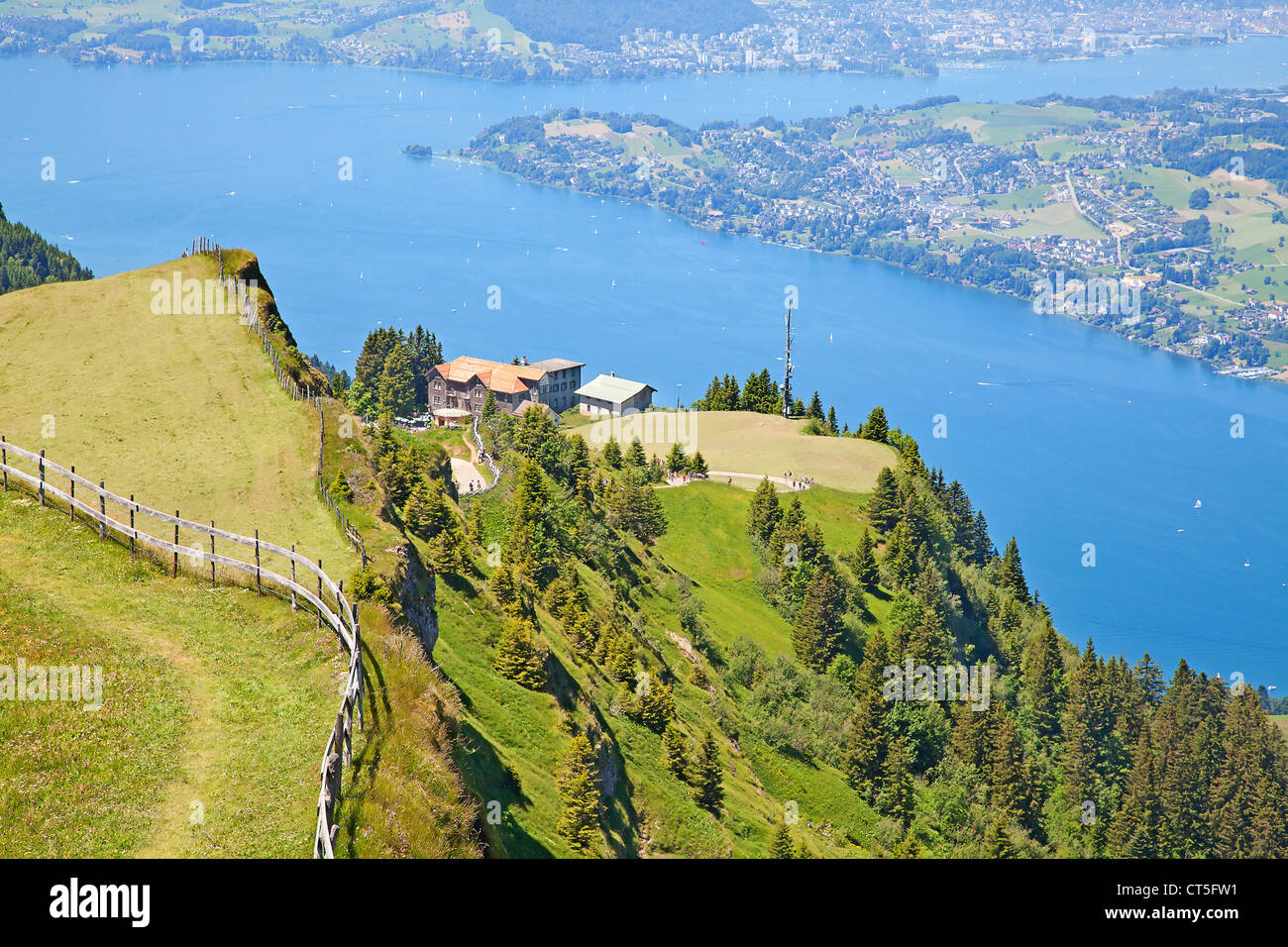 View from the top of the Rigi mountain Stock Photo - Alamy