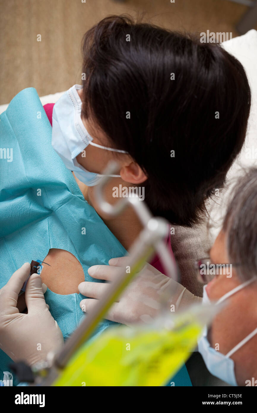Visiting very old lady in nursing home hi-res stock photography and ...