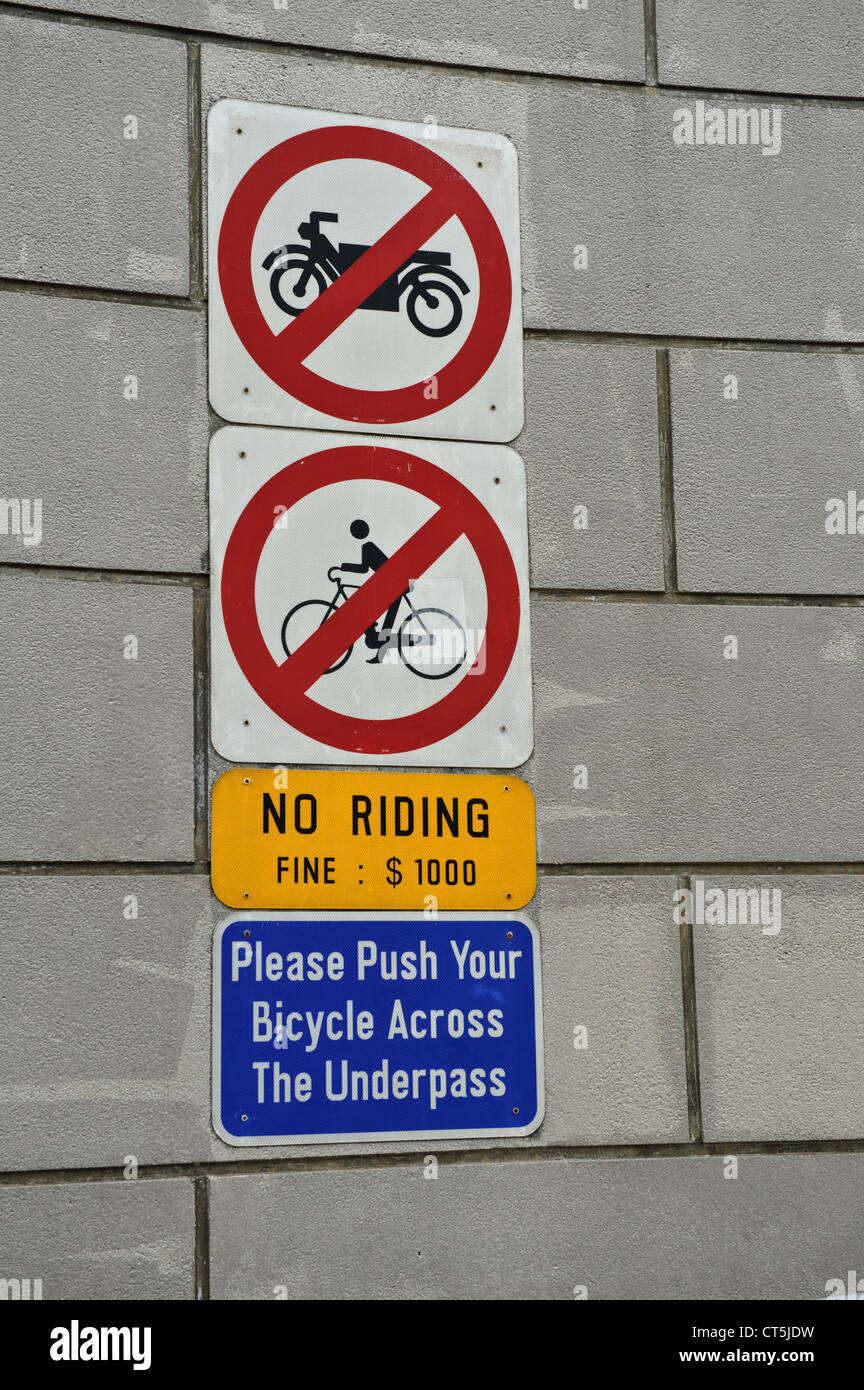 Warning and information signs hi-res stock photography and images - Alamy
