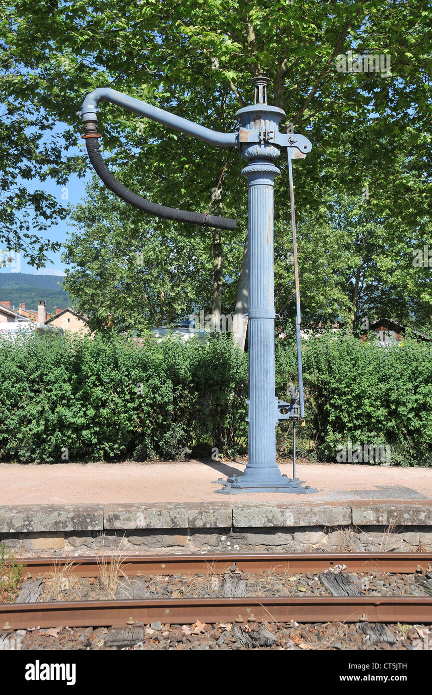 old train fountain Ambert Auvergne France Stock Photo - Alamy