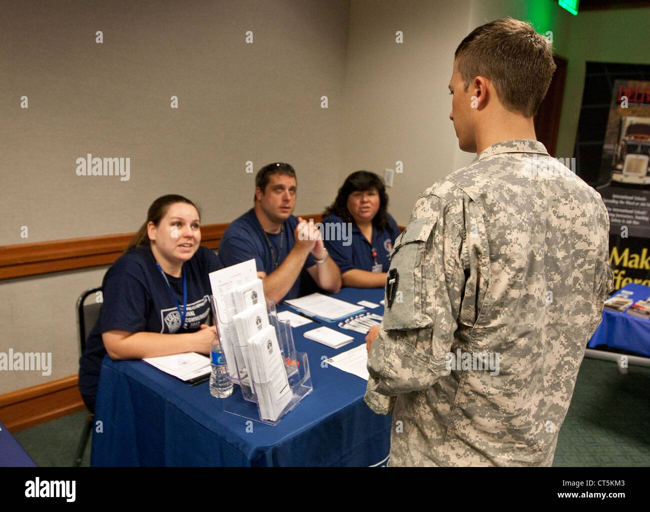 Job fair for US Military Veteran's held at the Texas Capitol in Austin ...