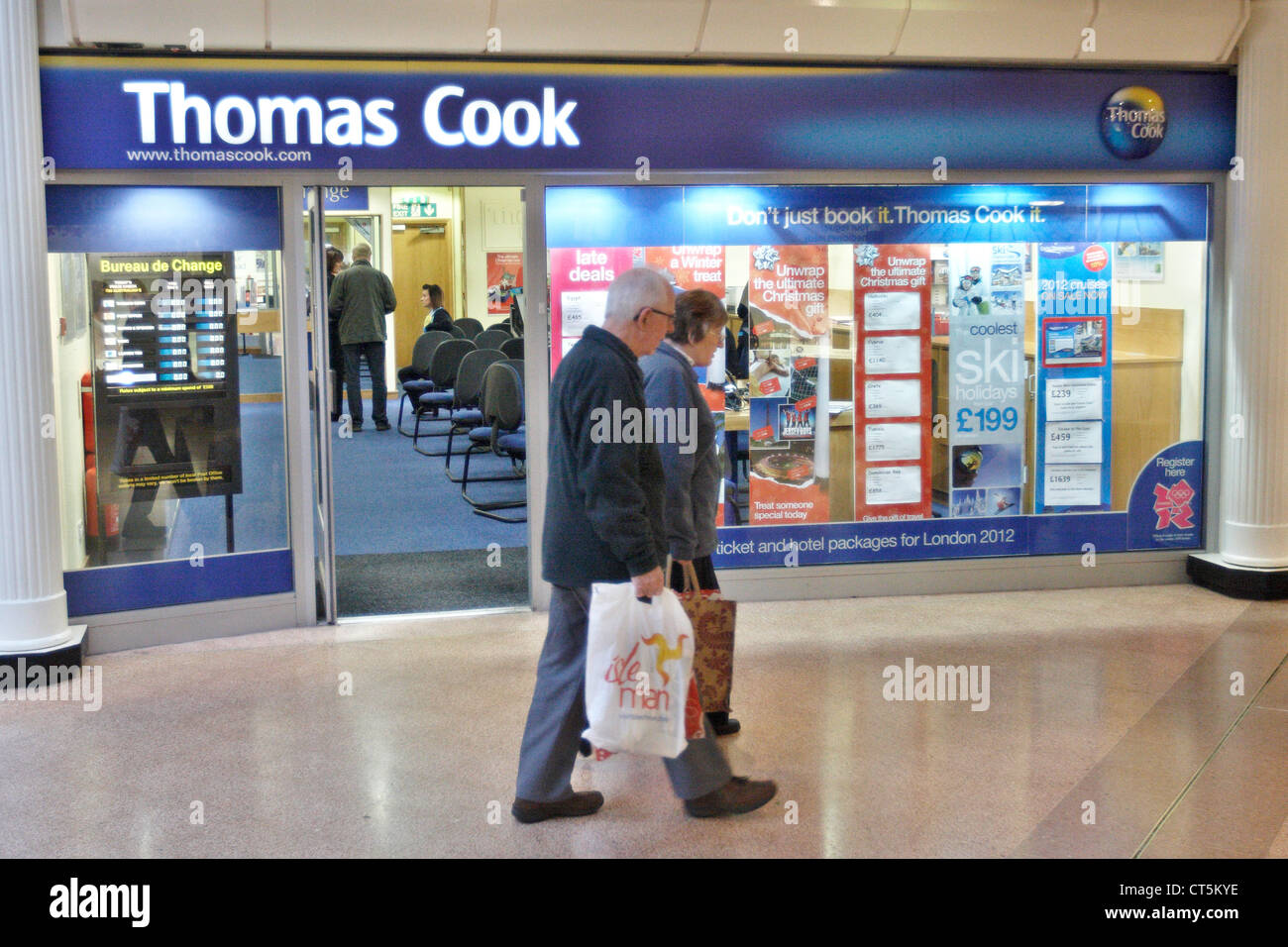 A general view of the Thomas Cook travel agency branch in Aylesbury ...