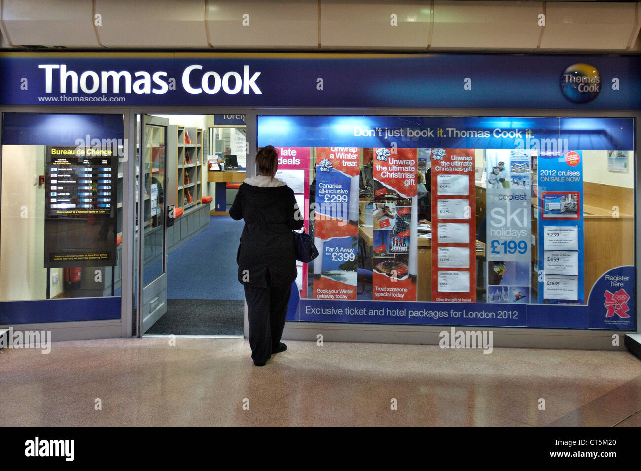 A general view of the Thomas Cook travel agency branch in Aylesbury ...