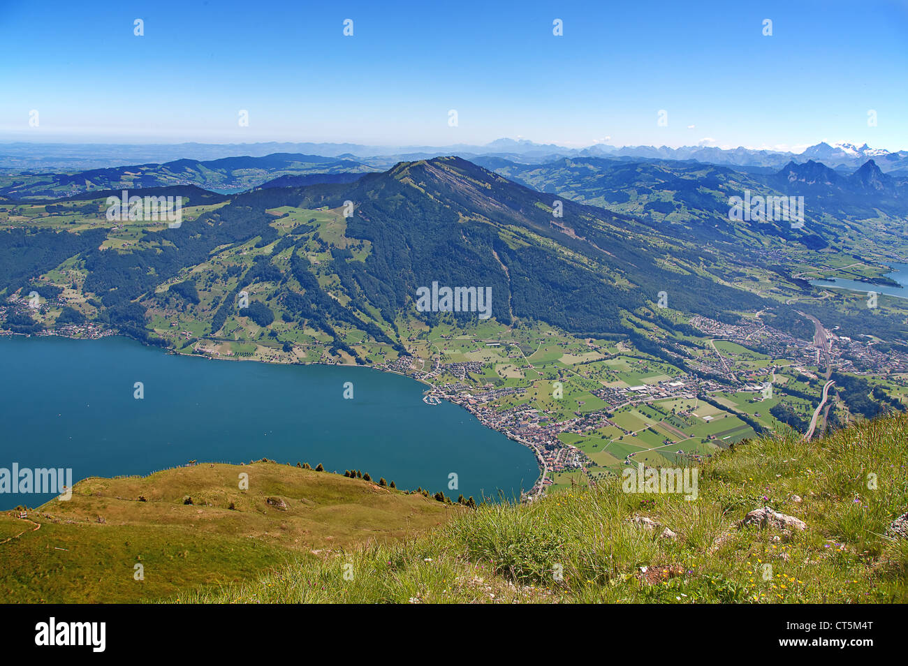 Scenic hiking trail rigi mountain hi-res stock photography and images ...