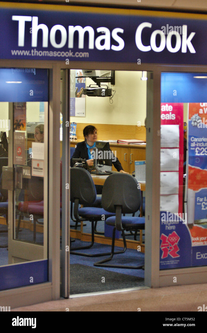 A general view of the Thomas Cook travel agency branch in Aylesbury ...