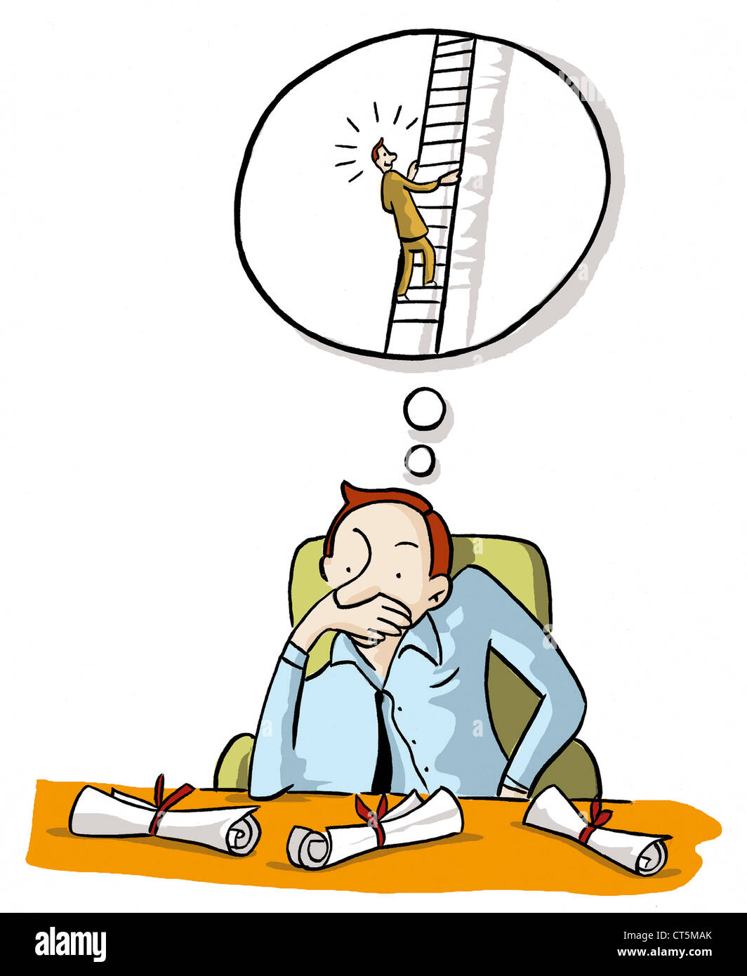 Hesitation drawing hi-res stock photography and images - Alamy