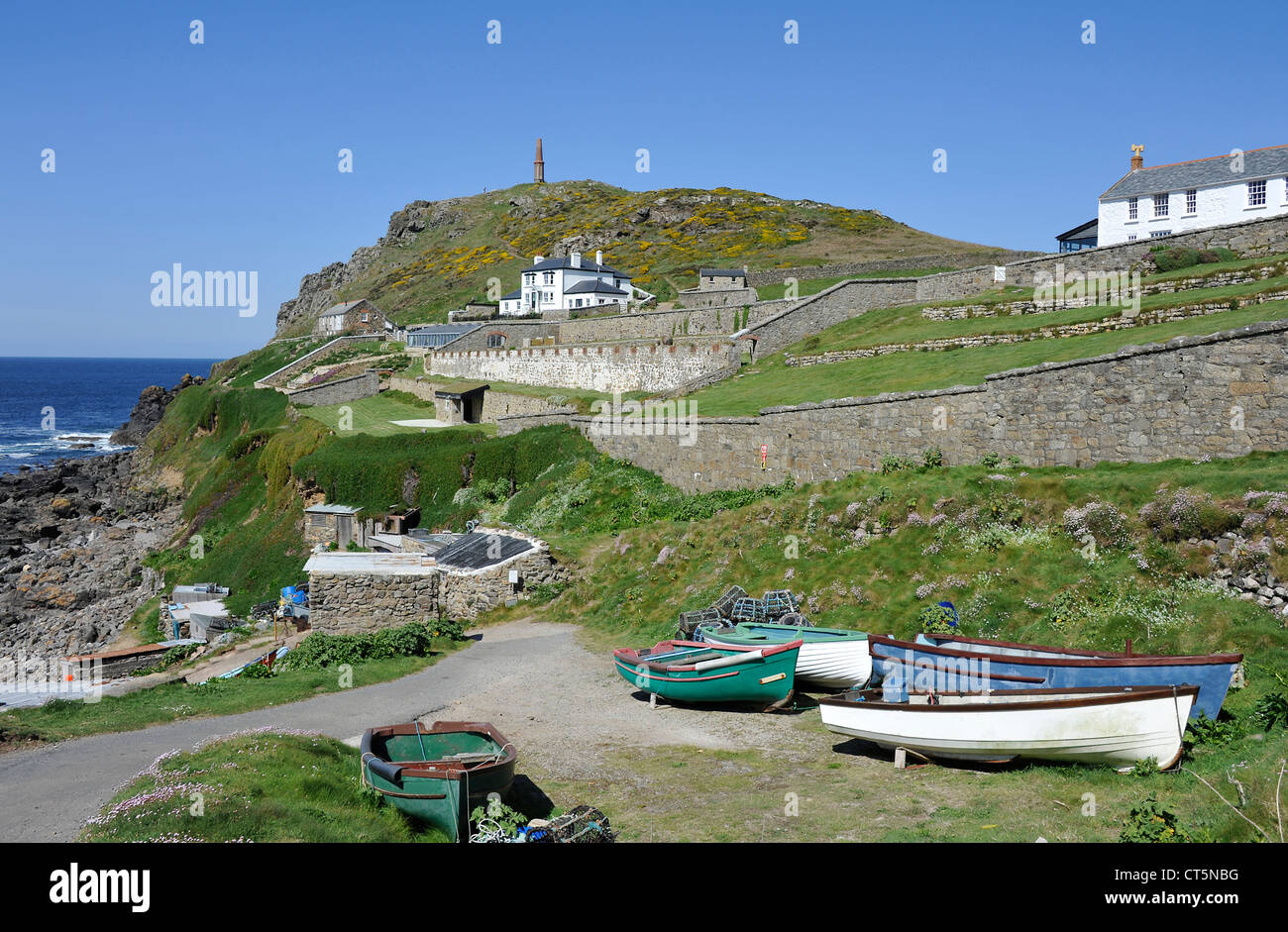 The harbour of Cape Cornwall in Cornwall, England, UK Stock Photo - Alamy