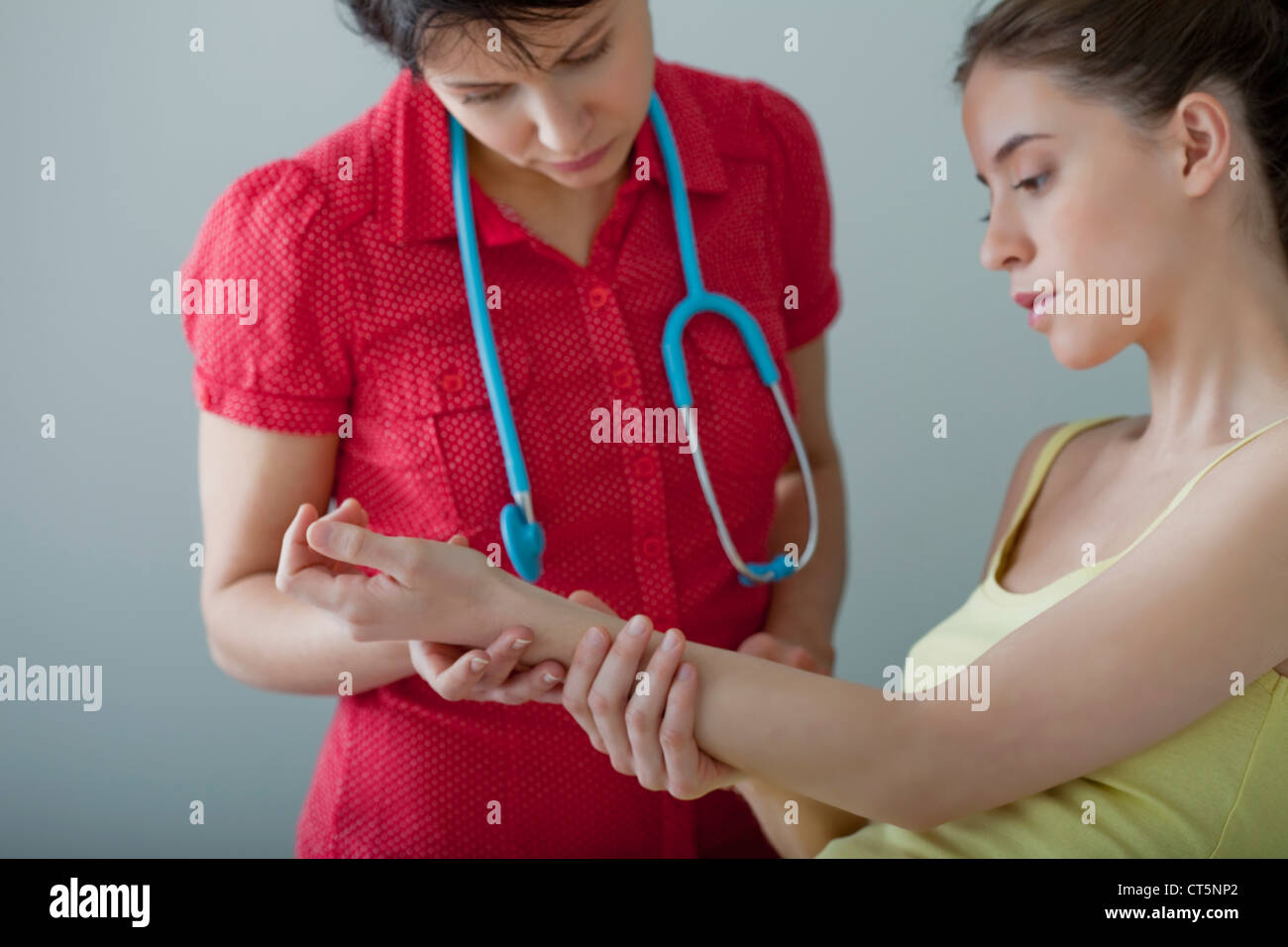 WOMAN WRIST, SEMIOLOGY Stock Photo - Alamy