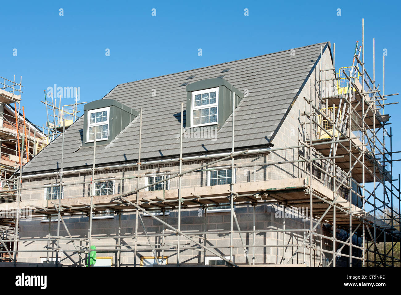 New houses under construction on a UK building site Stock Photo - Alamy