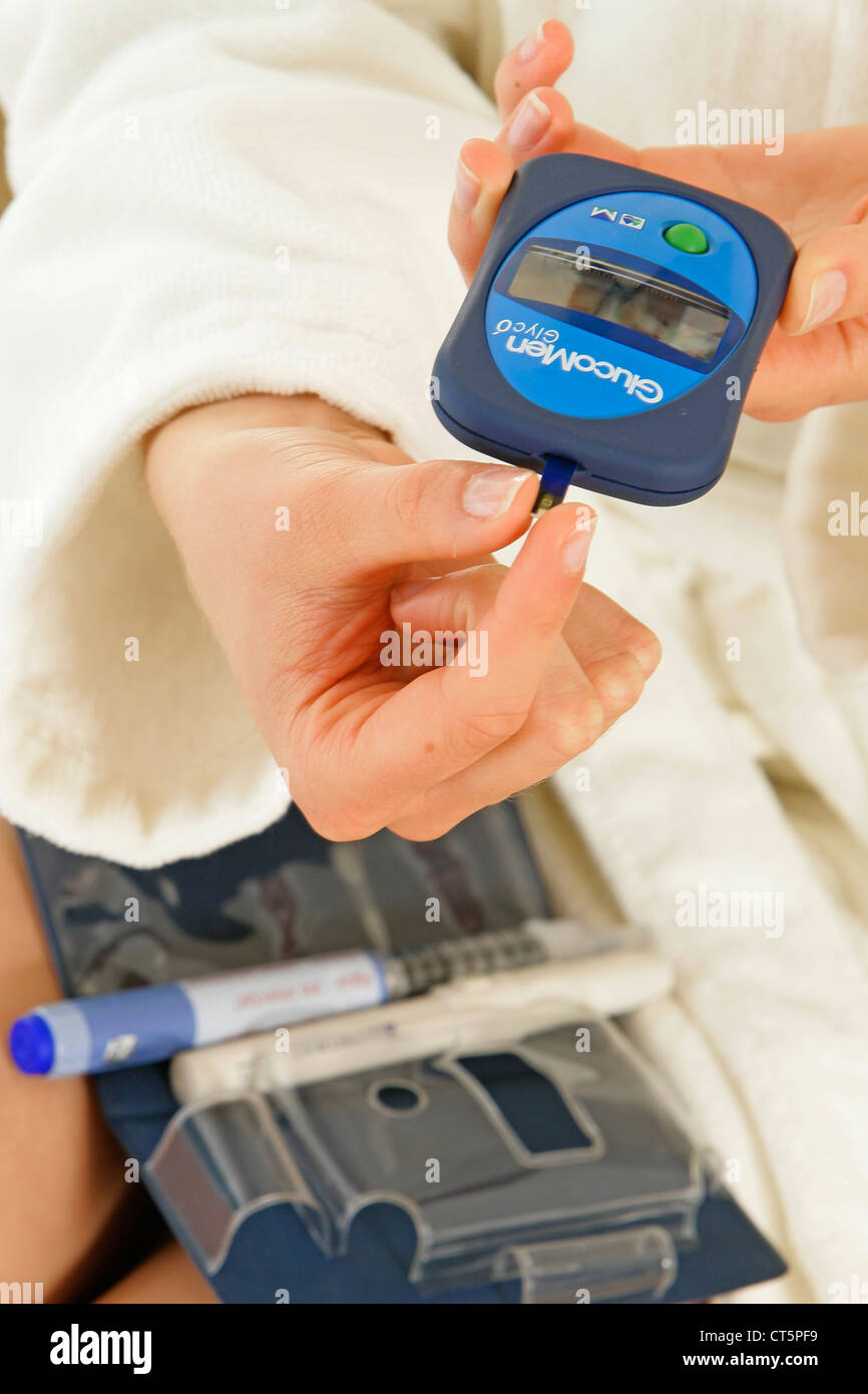 TEST FOR DIABETES Stock Photo - Alamy