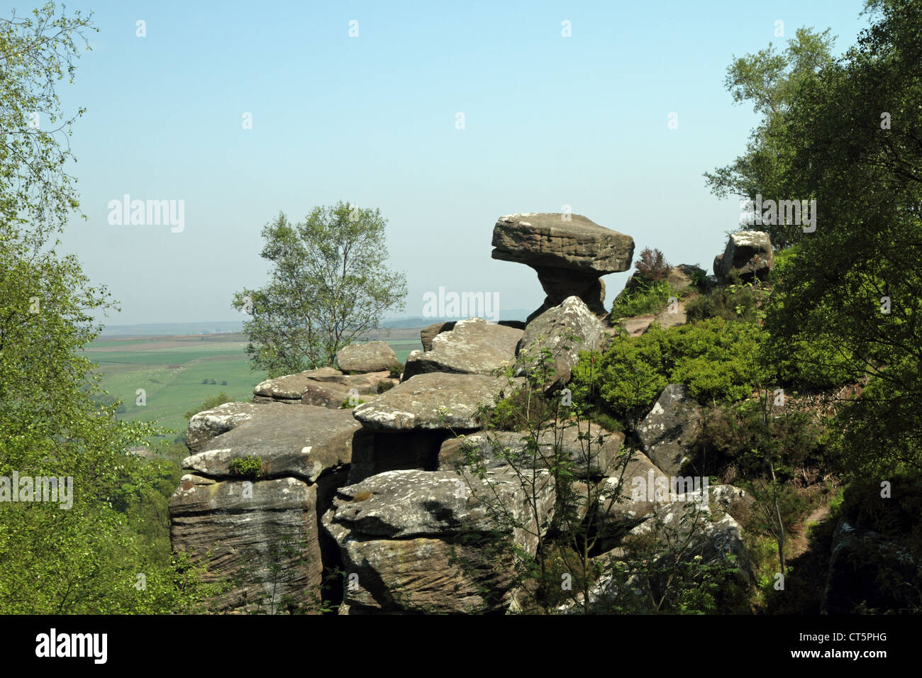 Brimham Rocks - 'Druid's Writing Desk' - North Yorkshire, England. Rare ...