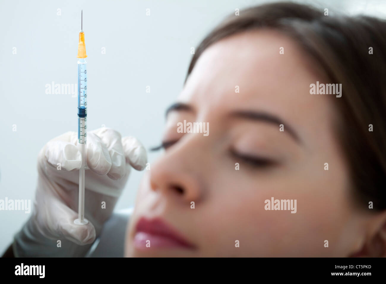 BOTOX TREATMENT, WOMAN Stock Photo - Alamy