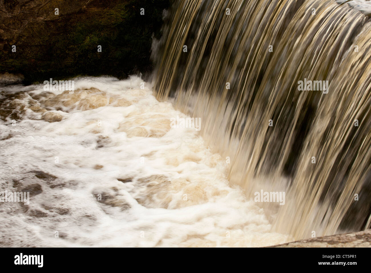 Waterfall, smooth flowing Stock Photo - Alamy
