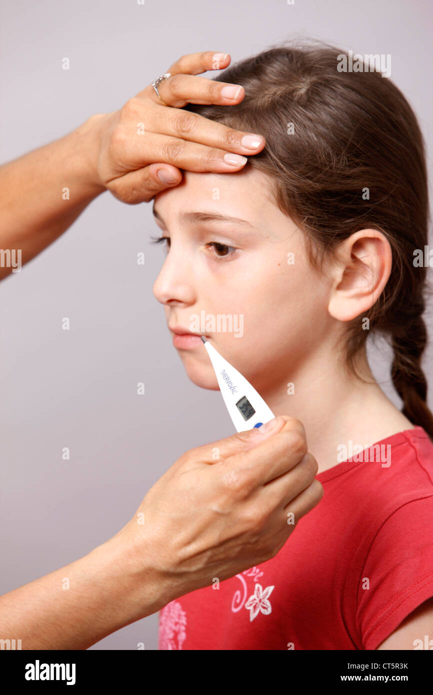 FEVER IN A CHILD Stock Photo - Alamy