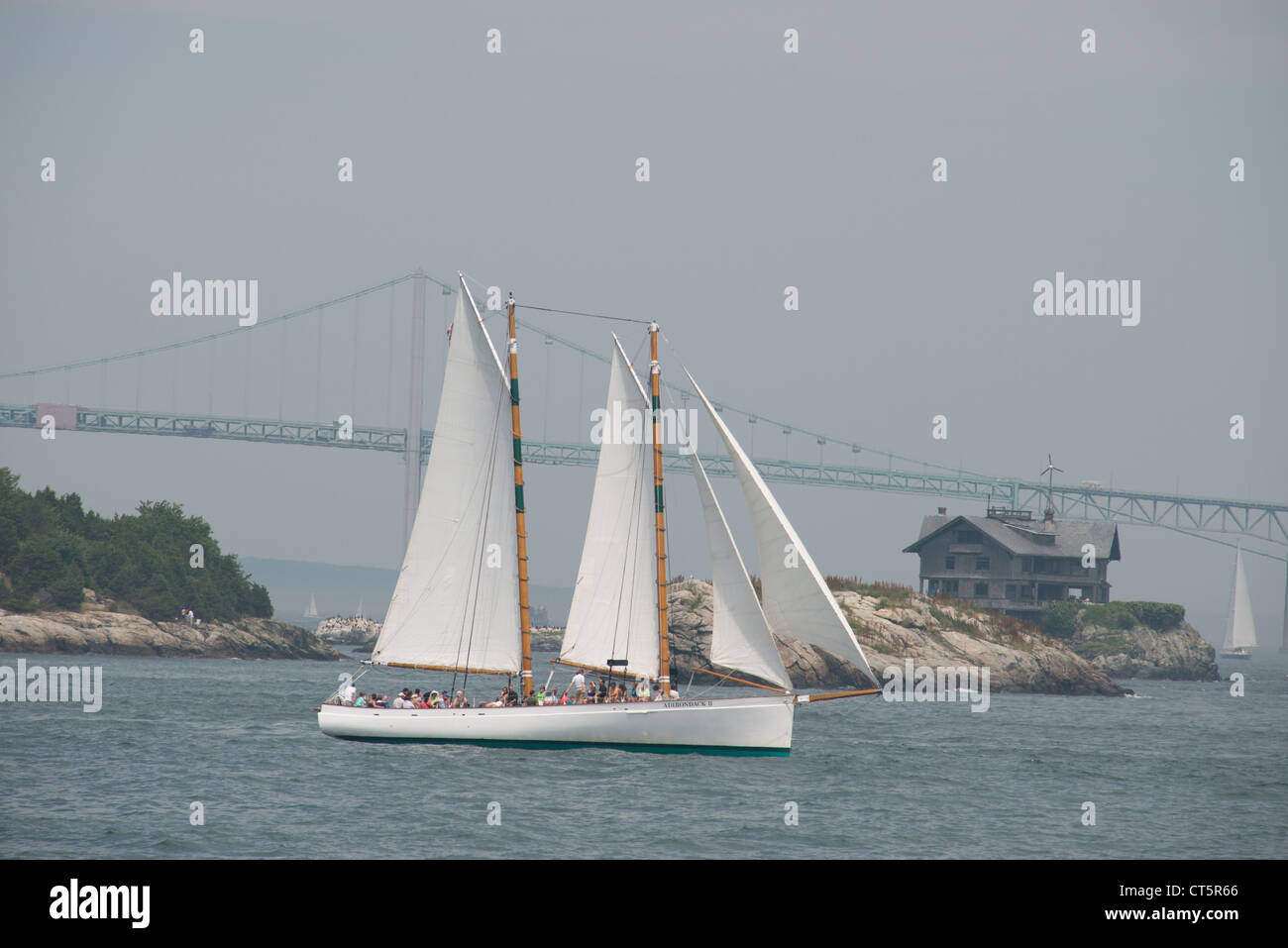 Rhode Island, Newport. Boating in Narragansett Bay Stock Photo - Alamy