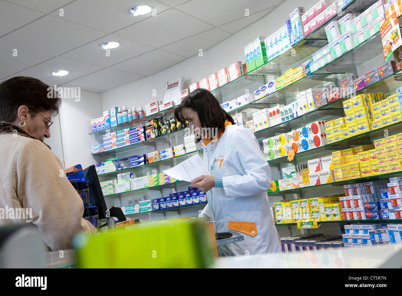 INTERIOR OF A CHEMIST'S SHOP Stock Photo - Alamy