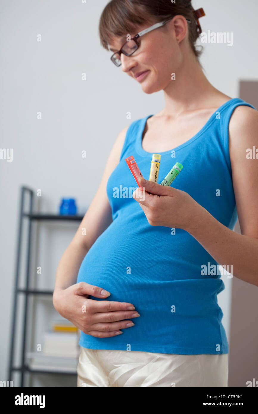 Homeopathy pregnant woman hi-res stock photography and images - Alamy