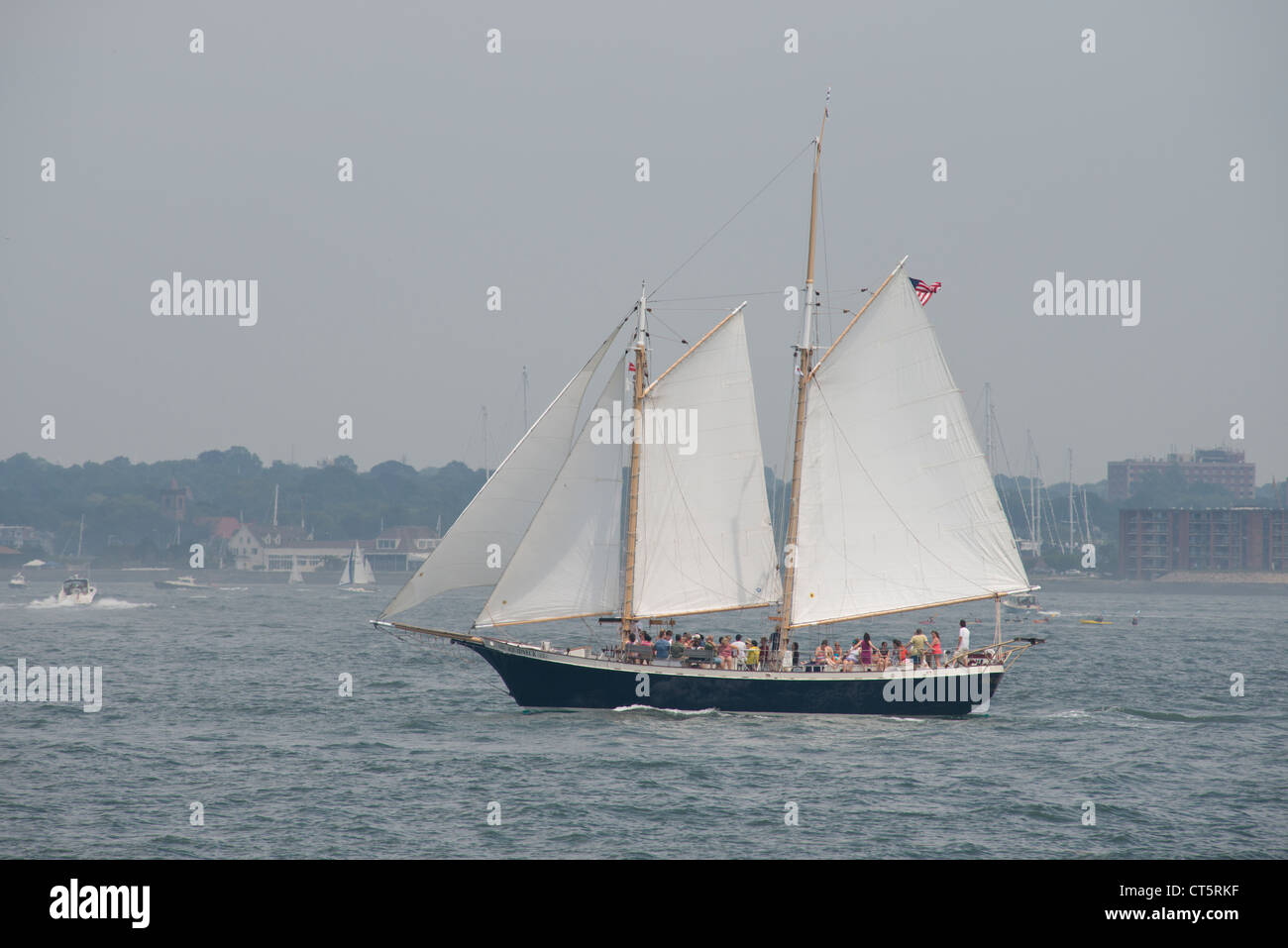 Rhode Island, Newport. Boating in Narragansett Bay Stock Photo - Alamy