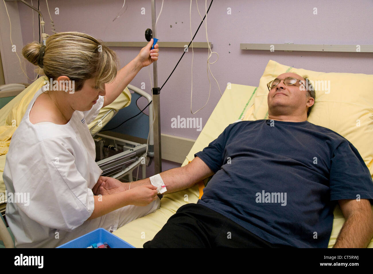 MAN WITH A DRIP Stock Photo - Alamy