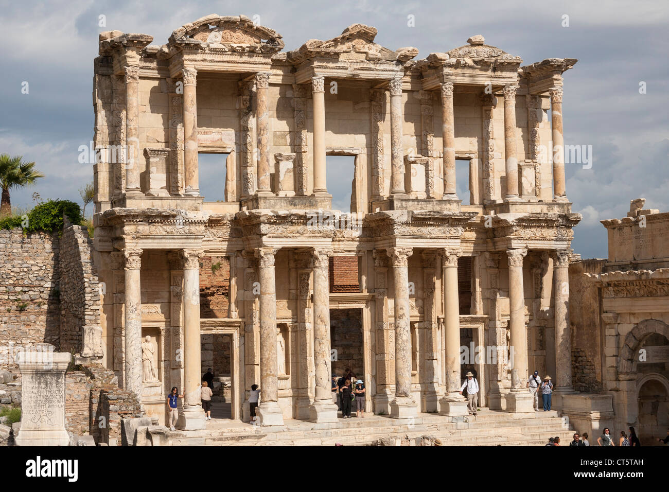 The Celsus Library Ephesus Turkey Stock Photo Alamy