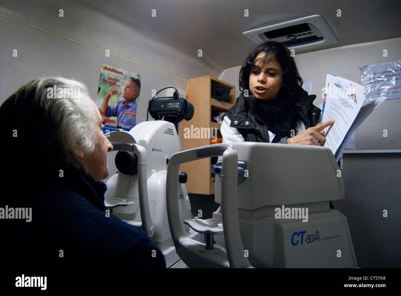 OPHTALMOLOGY, ELDERLY PERSON Stock Photo - Alamy