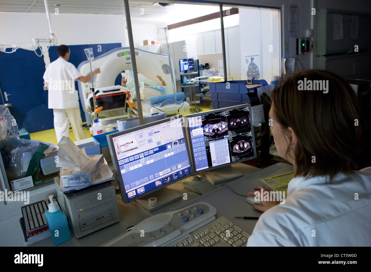 CT SCANNER EXAMINATION Stock Photo - Alamy