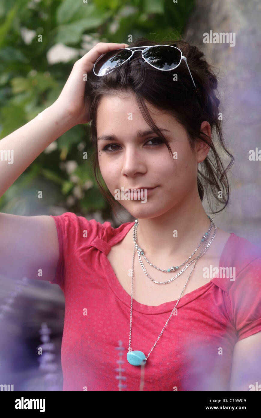 PORTRAIT OF ADOLESCENT GIRL Stock Photo - Alamy