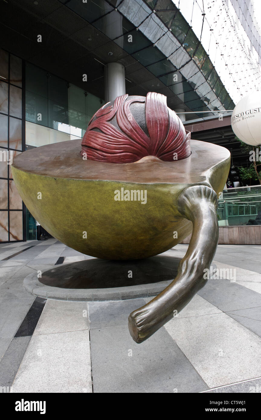 Nutmeg and Mace Sculpture by artist Kumari Nahappan, ION Orchard ...