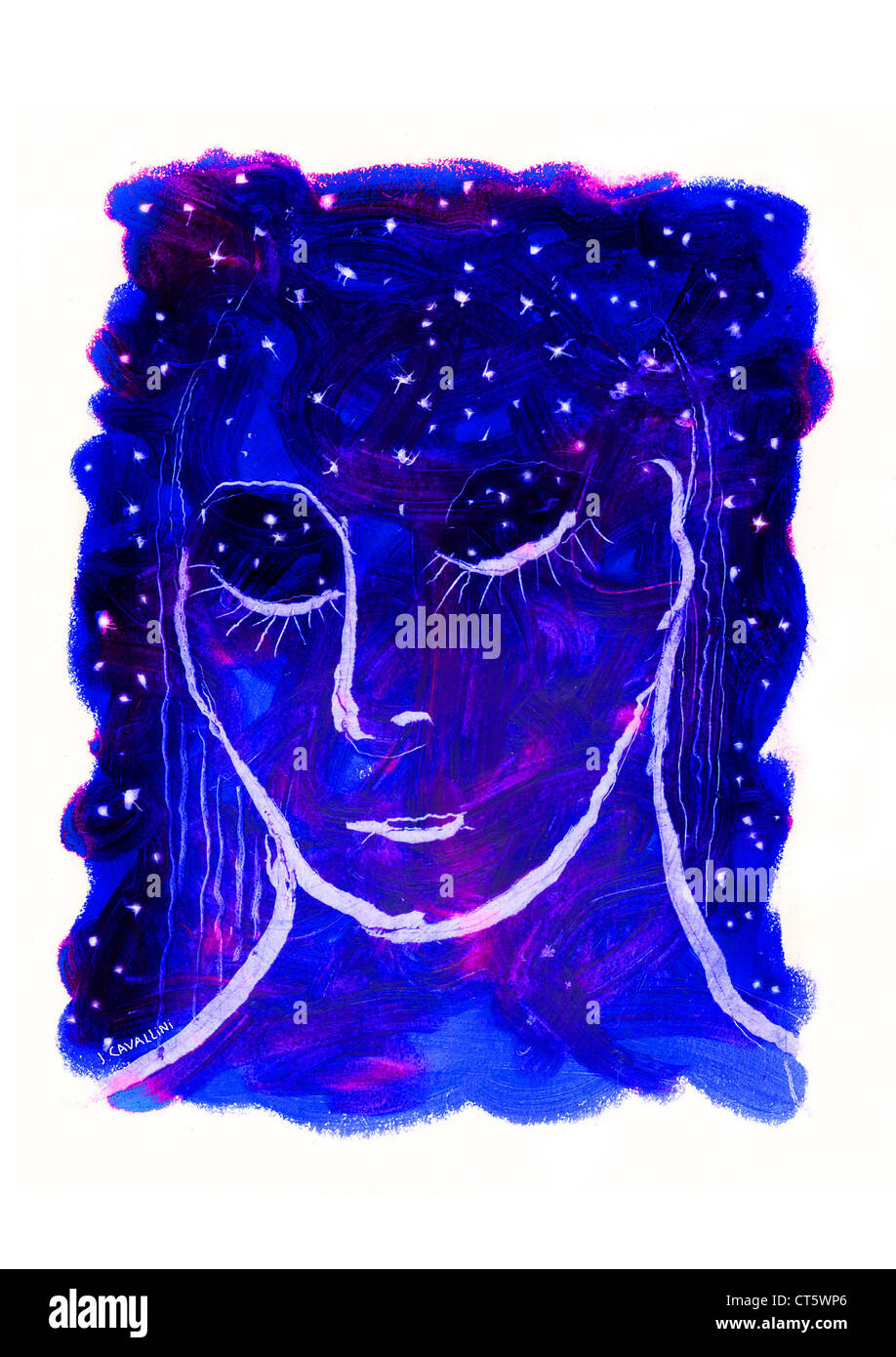 Woman memory loss concept Cut Out Stock Images & Pictures - Alamy