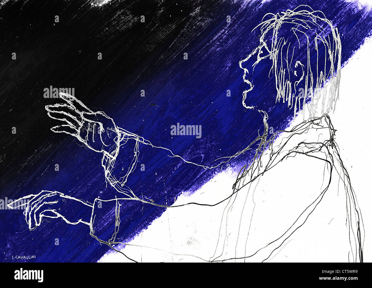 ALZHEIMER'S DISEASE, DRAWING Stock Photo - Alamy