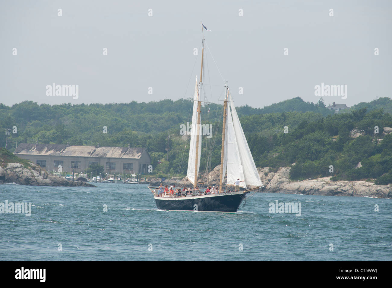 Rhode Island, Newport. Boating in Narragansett Bay Stock Photo - Alamy