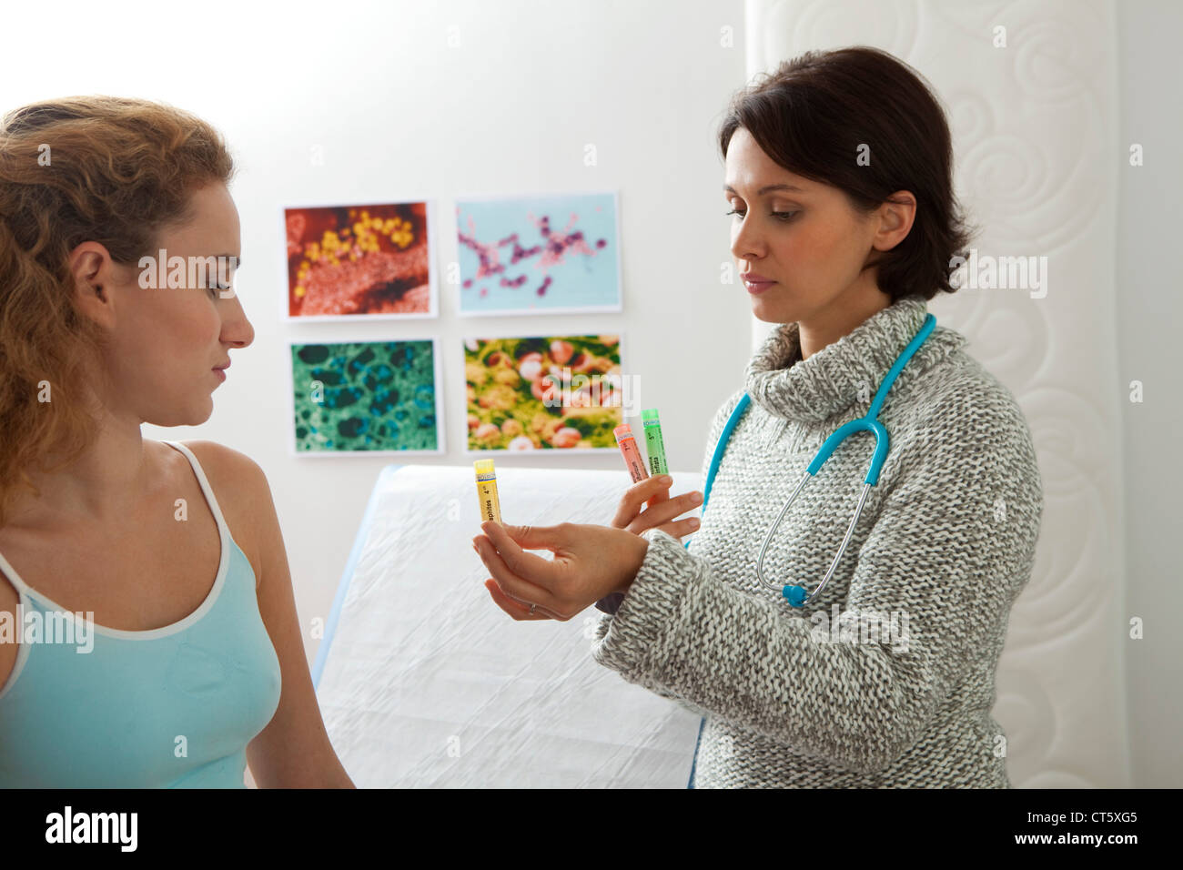 HOMEOPATHY CONSULTATION, WOMAN Stock Photo - Alamy