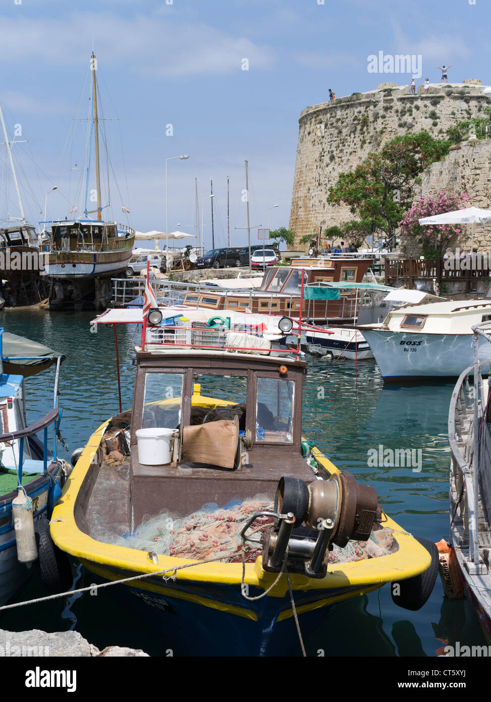 dh Girne Harbour KYRENIA NORTHERN CYPRUS Old harbour Kyrenia fishing ...