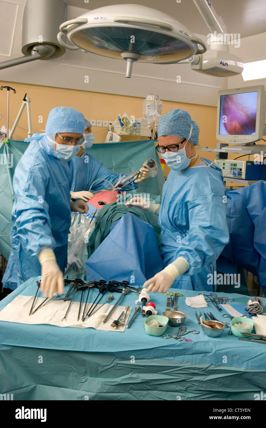 COLON RESECTION LAPAROSCOPY Stock Photo - Alamy