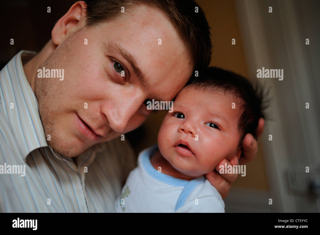 FATHER & INFANT Stock Photo - Alamy