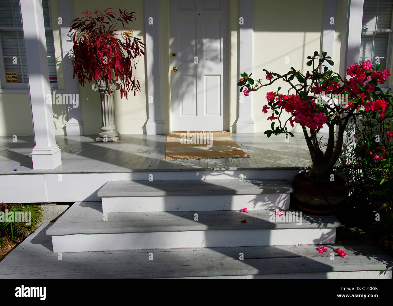 Front Porch in Key West Stock Photo - Alamy