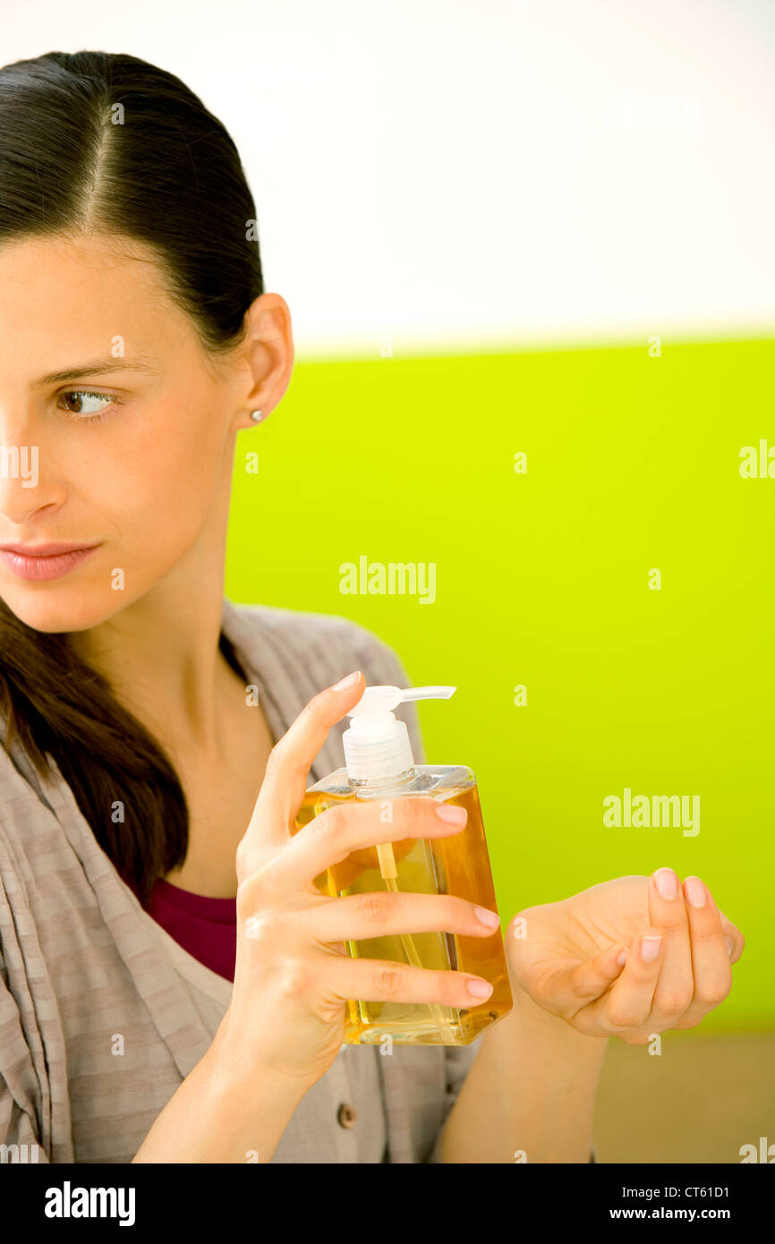 HAND WASHING, WOMAN Stock Photo - Alamy