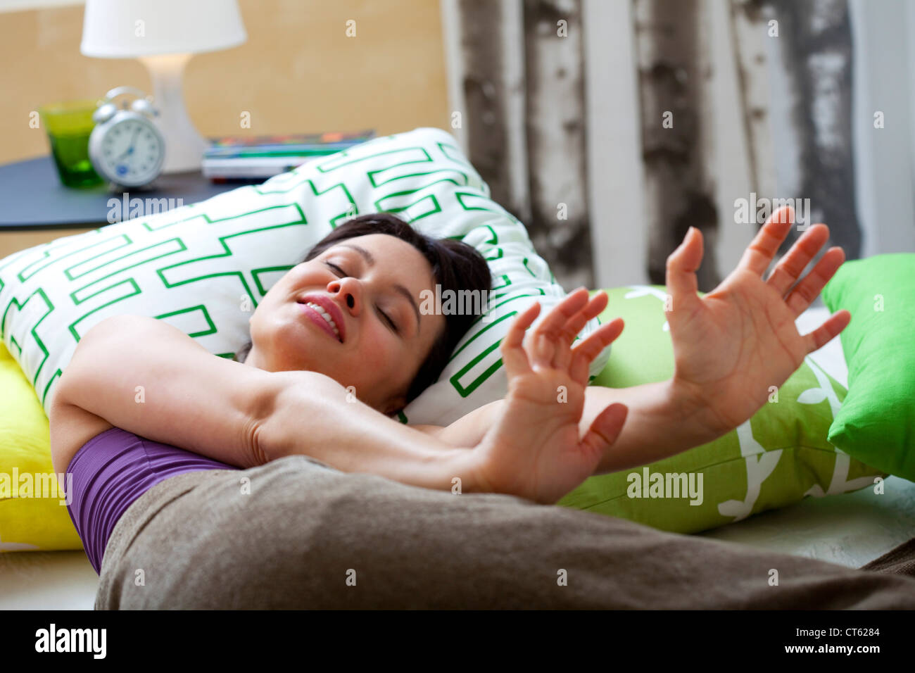 Prone stretching hi-res stock photography and images - Alamy
