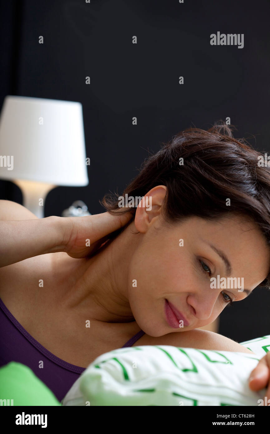 WOMAN WAKING UP Stock Photo - Alamy