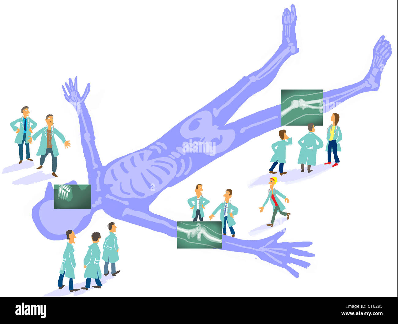 Human body x ray artwork hi-res stock photography and images - Alamy