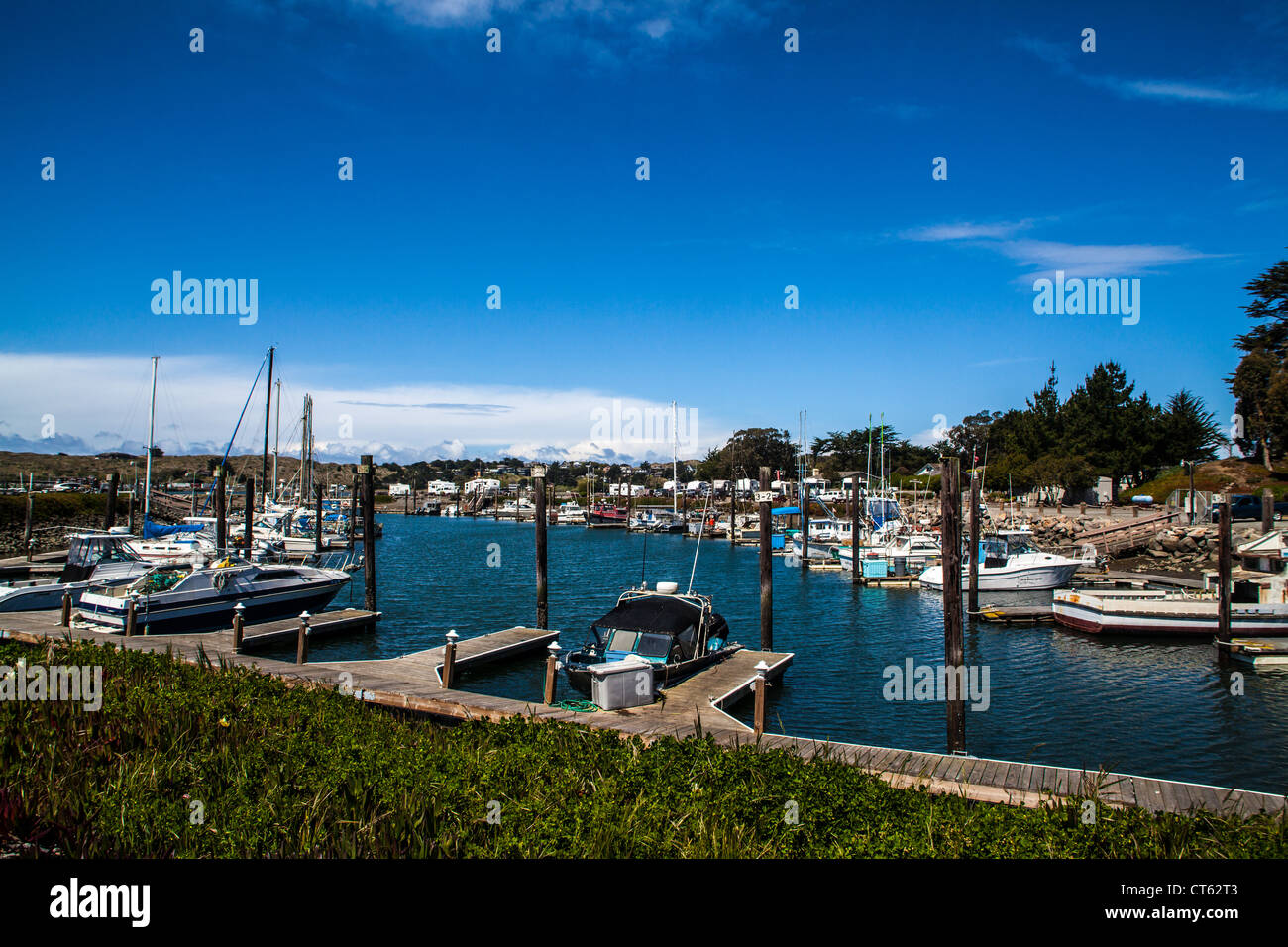 The harbor at Bodega Bay California Stock Photo - Alamy