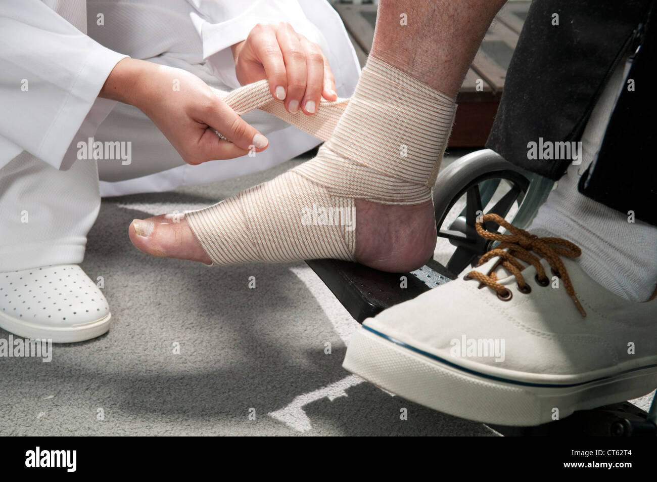 Foot bandages hi-res stock photography and images - Alamy
