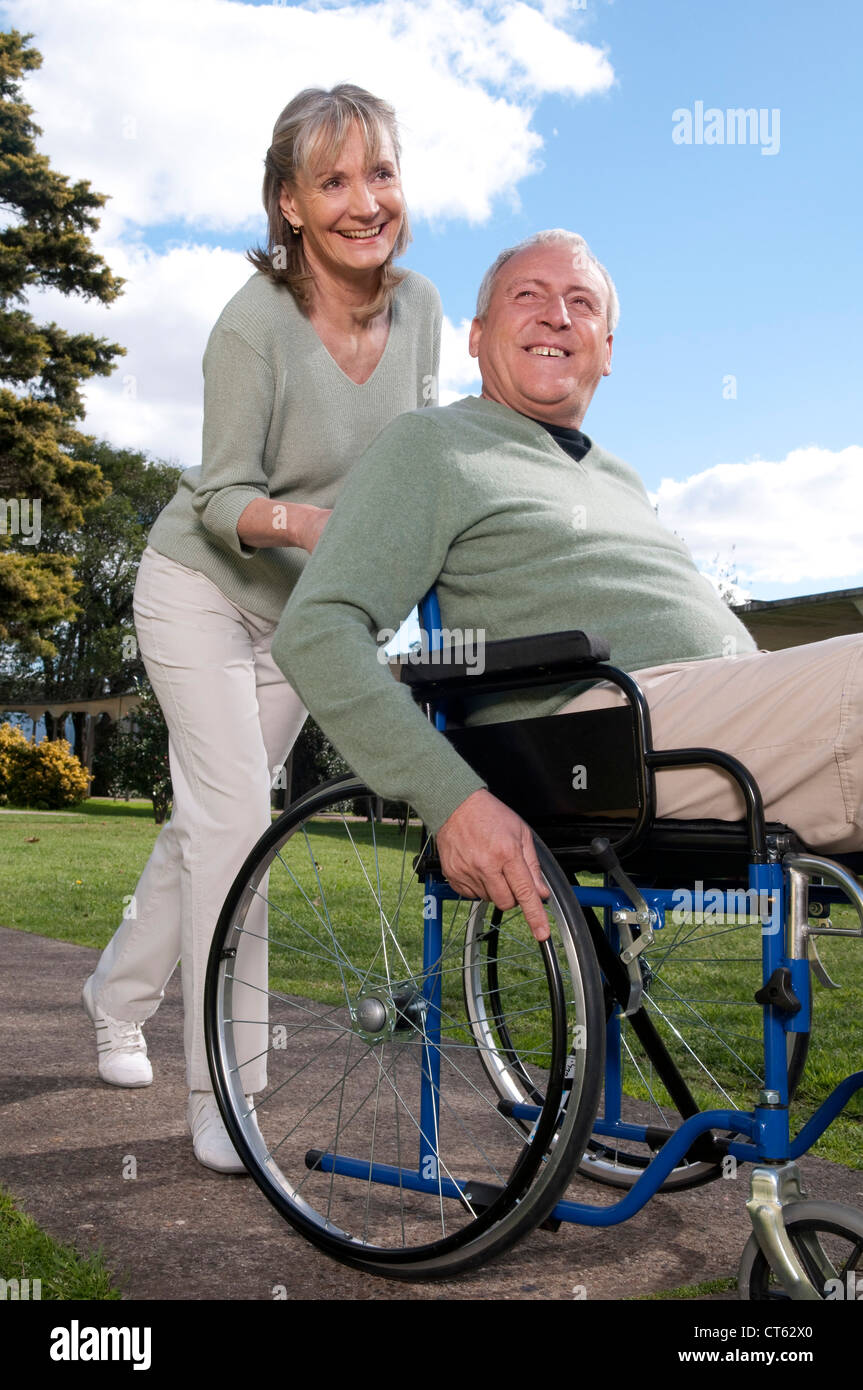 ELDERLY PERSON IN WHEELCHAIR Stock Photo - Alamy