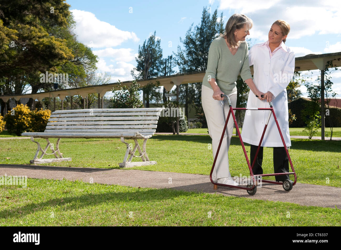 WALKER FOR ELDERLY PERSON Stock Photo - Alamy