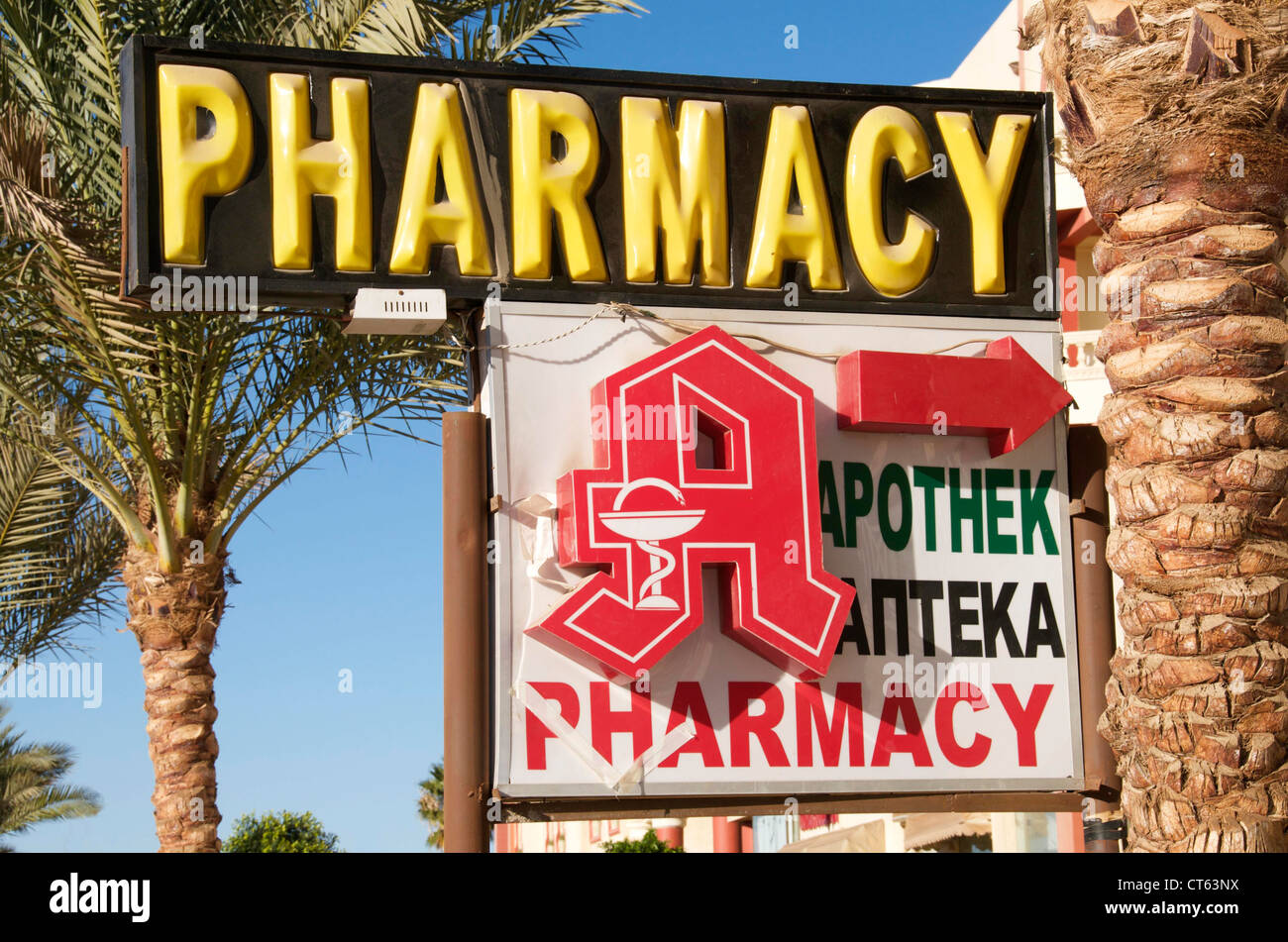 OUTSIDE OF A CHEMIST'S SHOP Stock Photo - Alamy