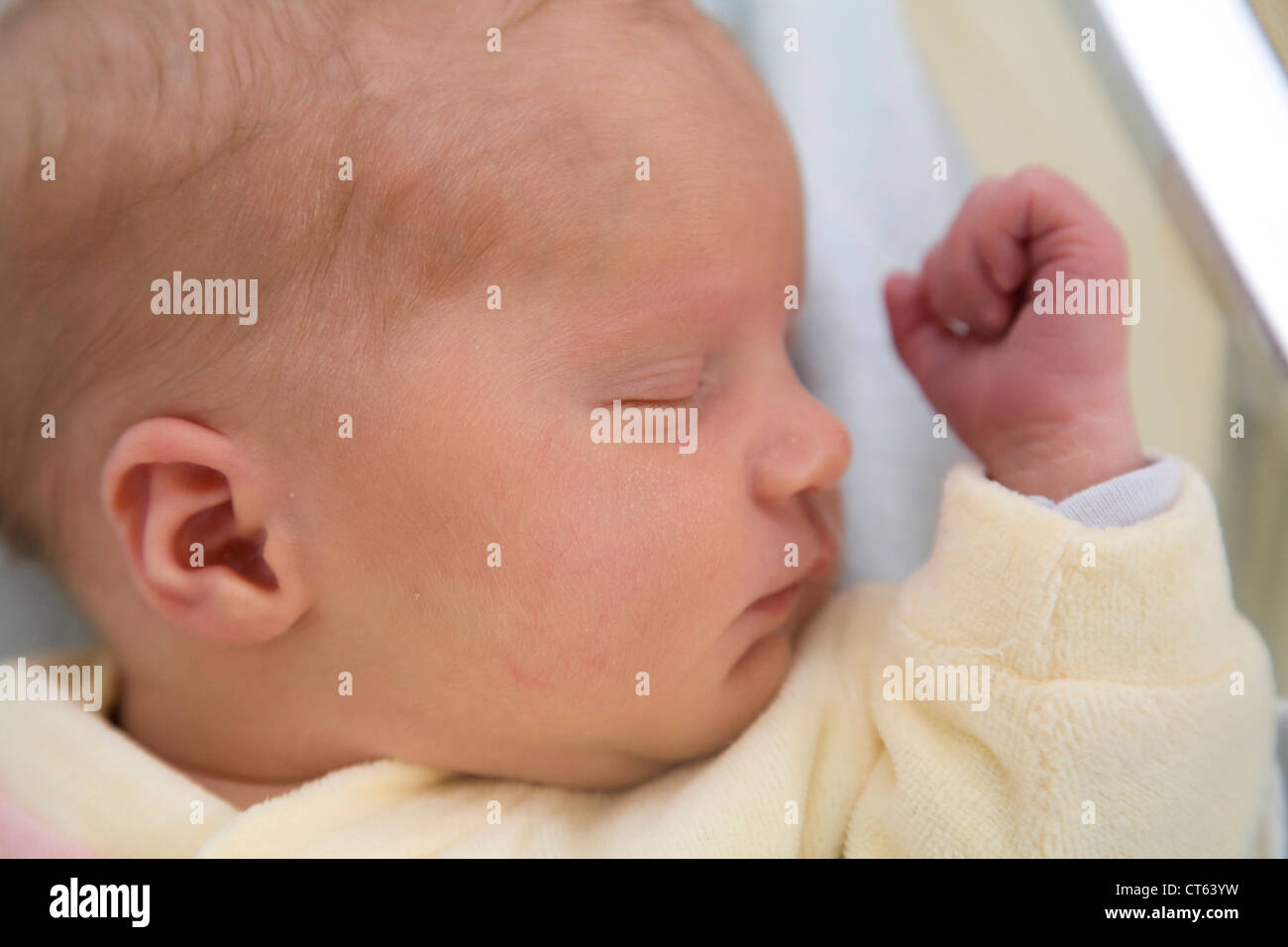 Newborn Baby Sleeping Stock Photo Alamy